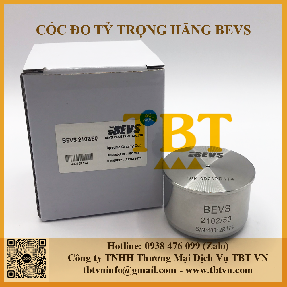 Cốc Đo Tỷ Trọng Hãng BEVS - Thiết bị công nghiệp, Thiết bị thí nghiệm